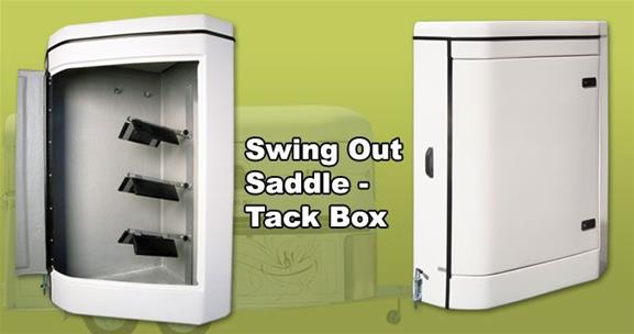 SADDLE BOX 3 HORSE WESTERN FIBREGLASS