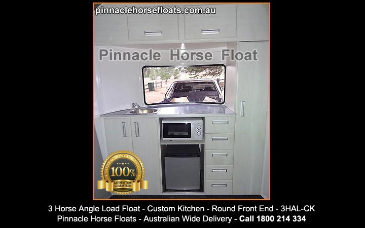 3 Horse Float Angle Load | Custom Built Horse Float with Kitchen | 3HAL ...